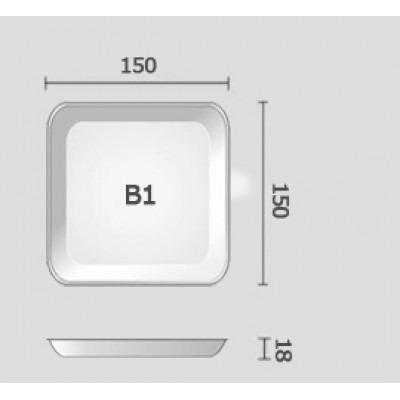 MANECÃO - Bandeja Isopor CRL-001 Copobras 150x150x18mm - Pacote com 10 ...